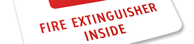 Fire Extinguisher Inside Decals