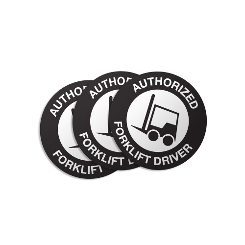 Authorized Forklift Driver Stickers - 50/Pack
