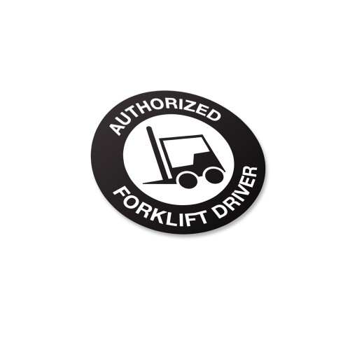 Authorized Forklift Driver Stickers - 50/Pack