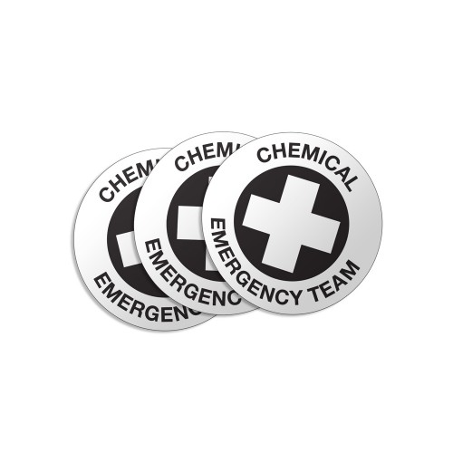Chemical Emergency Team Stickers - 50/Pack