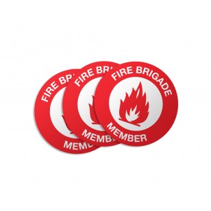 Fire Brigade Member Stickers - 50/Pack
