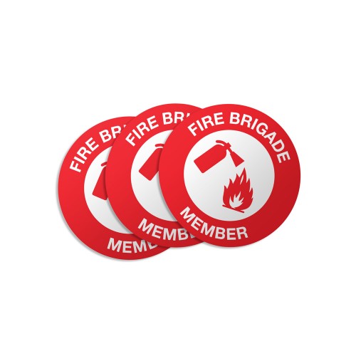Fire Brigade Member Stickers - 50/Pack
