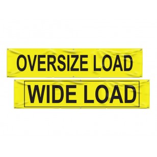 Wide Load/Oversize Load Banner (18"x84")