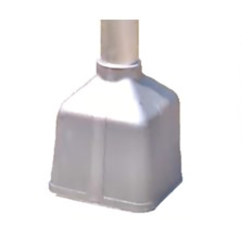 Round Aluminum Pole With Square Base