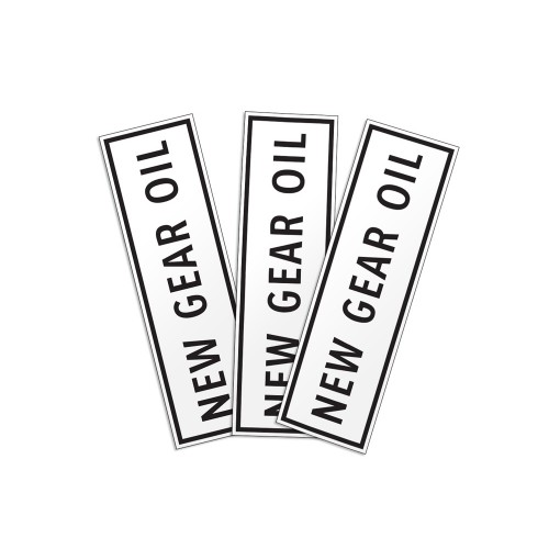 New Gear Oil - Label