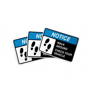 Walk Around Check Your Vehicle - Label