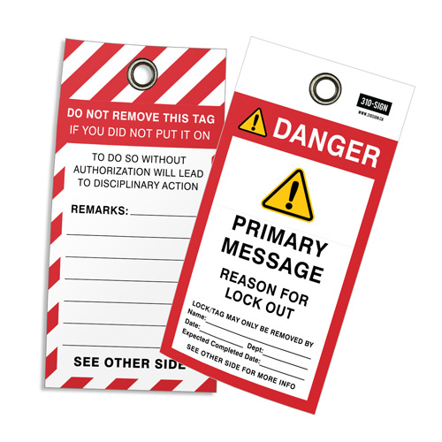 Lockout Tag - Custom with Pictogram