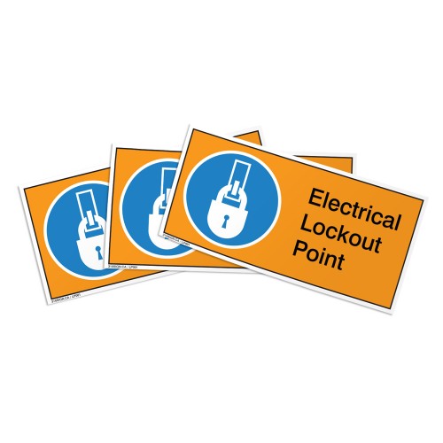 Electrical Lockout Point Label