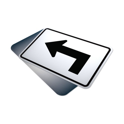 Advance Left Sharp Turn Arrow