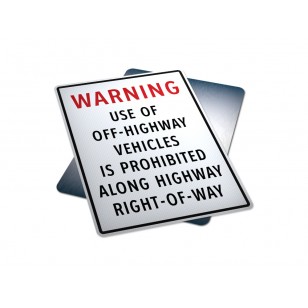 Use Of Off-Highway Vehicles Prohibited Along Right-Of-Way