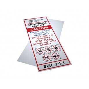 Stormwater Storage Site Sign (Calgary)