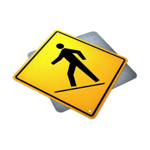 Right Side Pedestrian Crossing Ahead