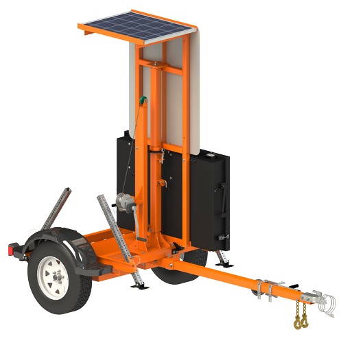 Ver-Mac Trailer-Mounted Speed Display Sign – SP-715V